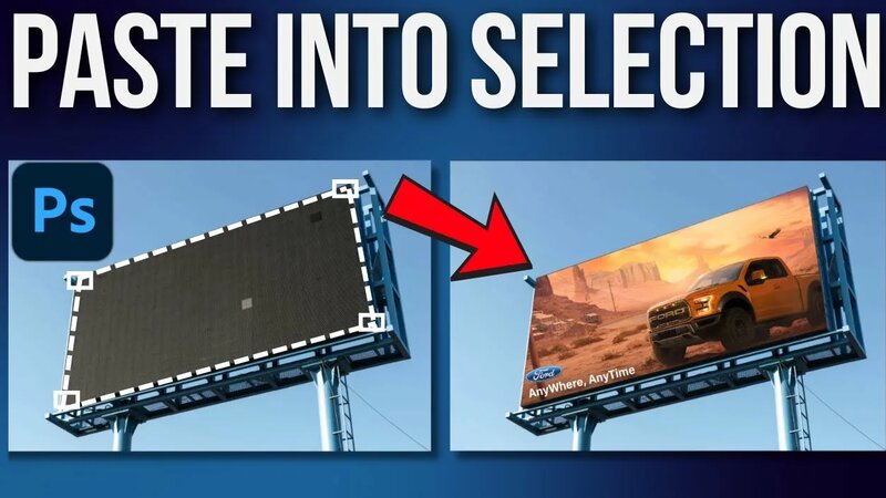 How to Paste an Image into a Selection in Photoshop (Just 1 Click ...