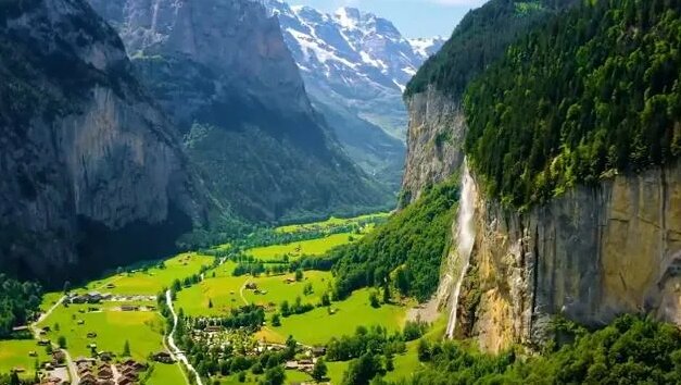 Flying OVER Switzerland (4K UHD) - Relaxing Music Along With Beautiful ...