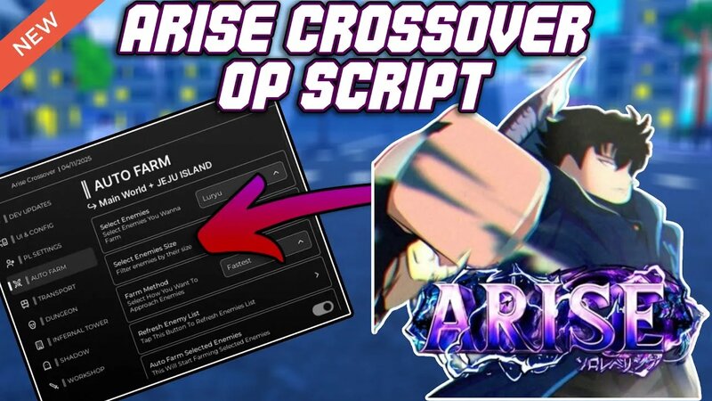 [NEW] Arise Crossover OP Script (2025) Pastebin - Auto Farm | Kill Aura ...