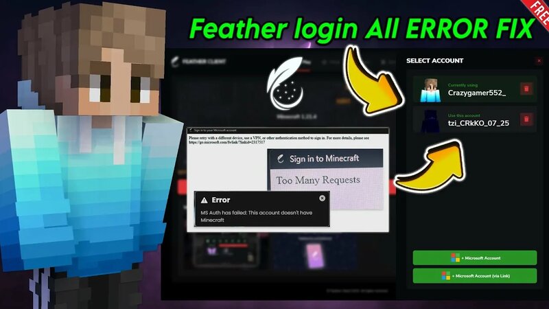 feather client for FREE In 2025 ! (With Login Time All Errors Fix ...