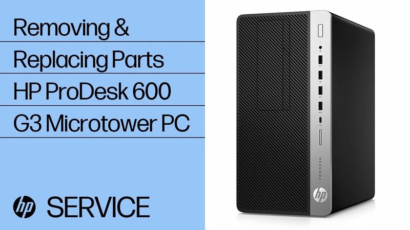 Removing & replacing parts for HP ProDesk 600 G3 Microtower PC | HP ...