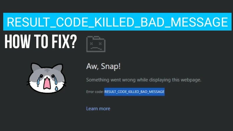 How to fix result_code_killed_bad_message when opening google drive ...