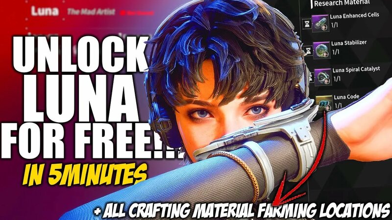 THE First Descendant | Super EASY Unlock/Craft Luna for FREE!!! (Step ...