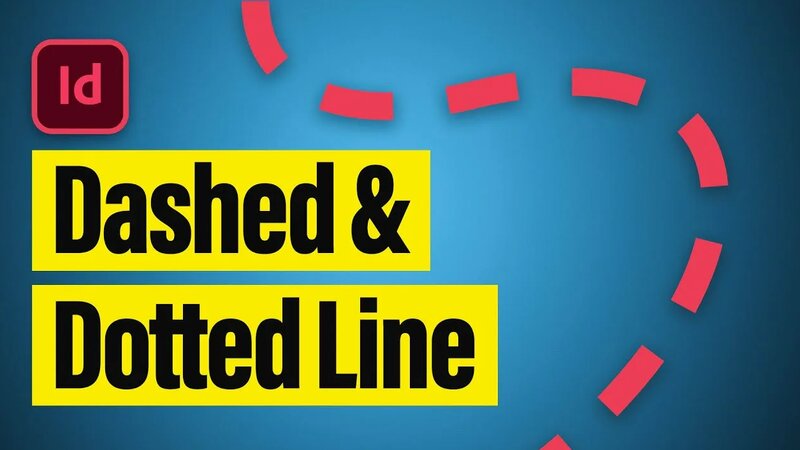 How to Make a Dashed Line & Dotted Line - InDesign Tutorial - Смотреть ...