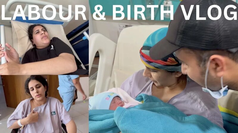 Baby birth vlog- painful & emotional labour and delivery | unmedicated ...