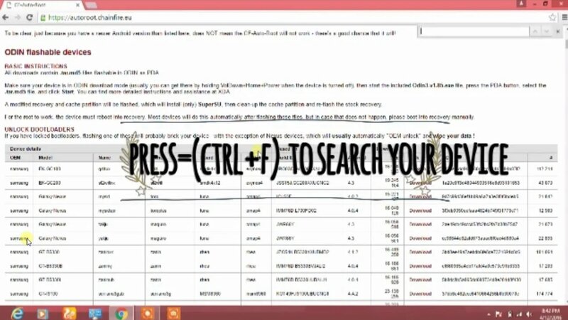 How to download CF auto root files to root any samsung smartphone ...
