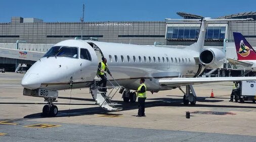 Embraer 145 а/к Fastjet Zimbabwe (Federal Air) | Рейс Йоханнесбург ...