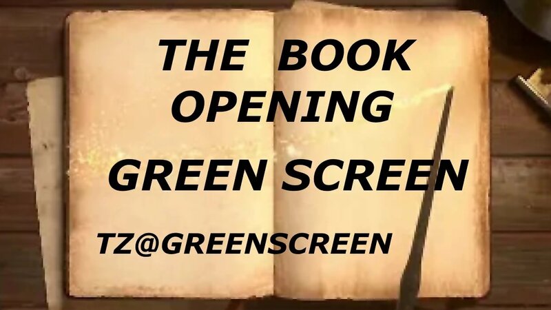 By using this animated book opening green screen effect you can create ...