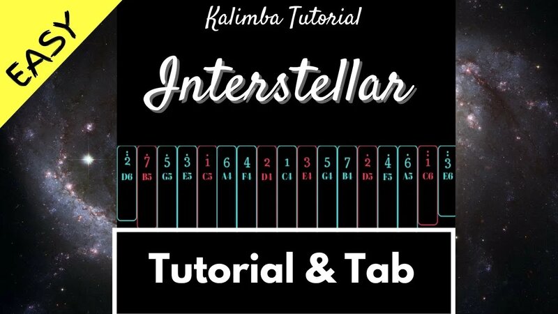 【Easy Kalimba Tutorial & Tab】 Interstellar Main Theme - Hans Zimmer ...