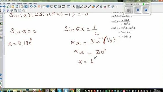 Finding multiple solution of a trig equation Cos (4x) - Cos (6x) = Sin ...