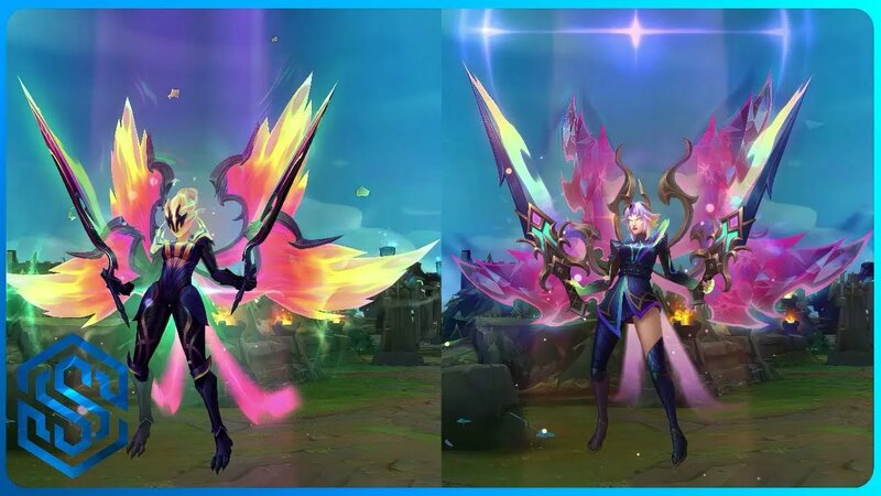Empyrean Kayle vs Prestige Skin Model Transformation Comparison ...