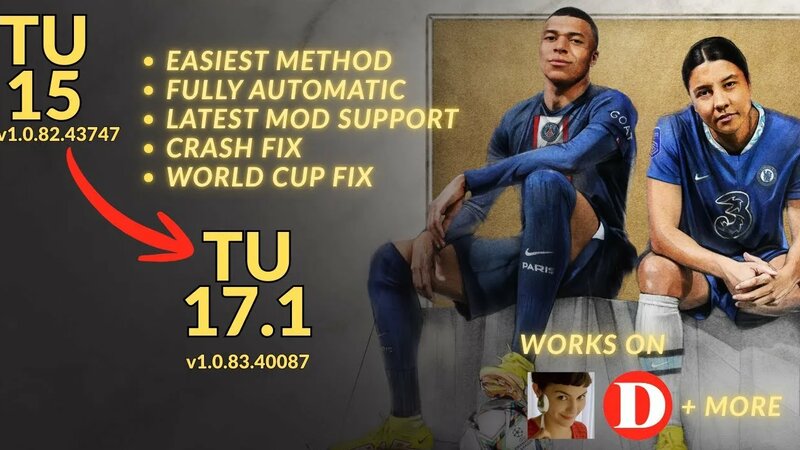 How to update TU15 to TU17.1 in FIFA 23 ? Easy to do Guide !! Just 1GB ...