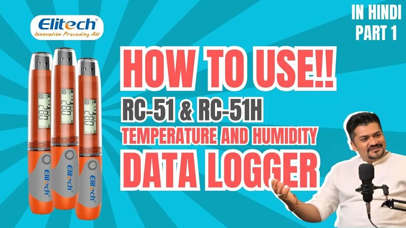 RC-51 & RC-51H How to Use Elitech Temp. and Humi. Data Logger Ft. Raj Kanabar l Radical TechArt ...