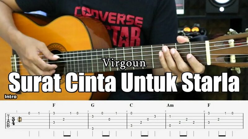 Surat Cinta Untuk Starla - Virgoun - Fingerstyle Guitar Tutorial + TAB ...