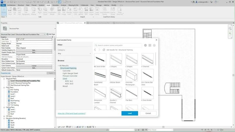 Revit 2023 Commercial project Loading families - Yandex Video aramada ...