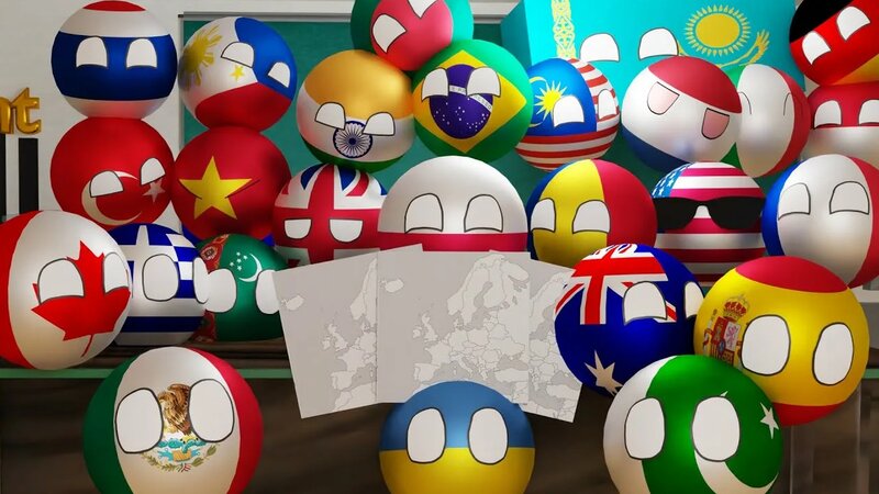 Countryballs School: Map of Europe Test Compilation [3D Animation ...