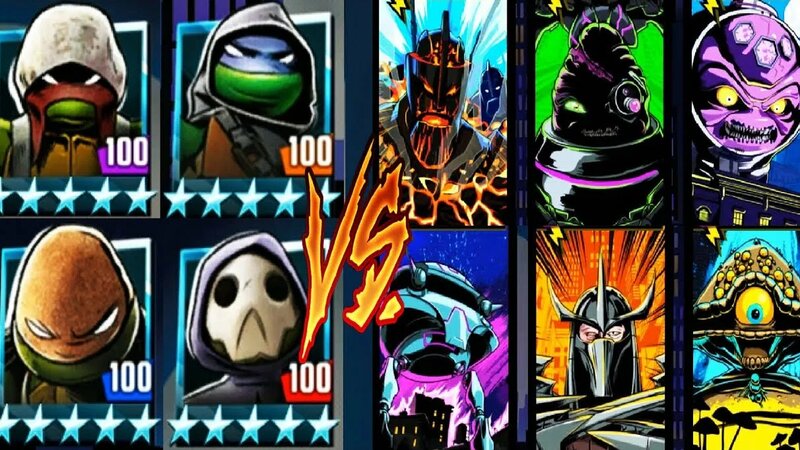 Черепашки-Ниндзя Ведение - Против ВСЕХ Боссов (мобильная игра) TMNT ...