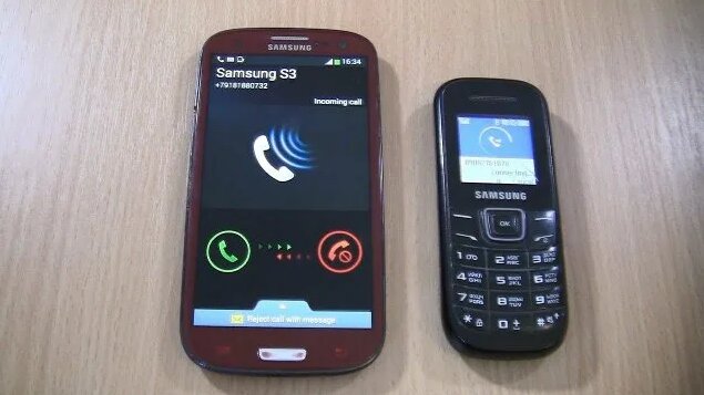 Incoming call & Outgoing call at the Same Time Samsung S3 red +Samsung ...