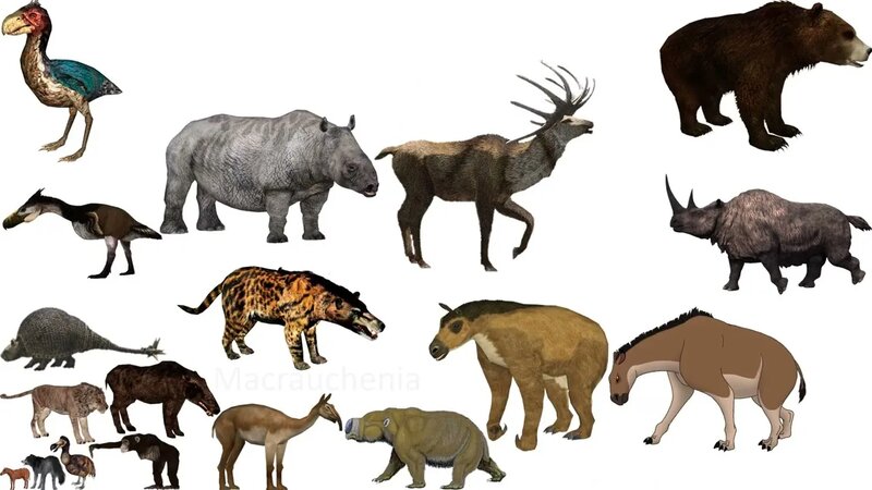Cenozoic era animals size comparison without music - Смотреть онлайн в ...