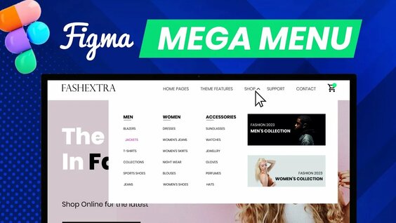 How to create and animate a mega menu in figma website (2023) - EroFound
