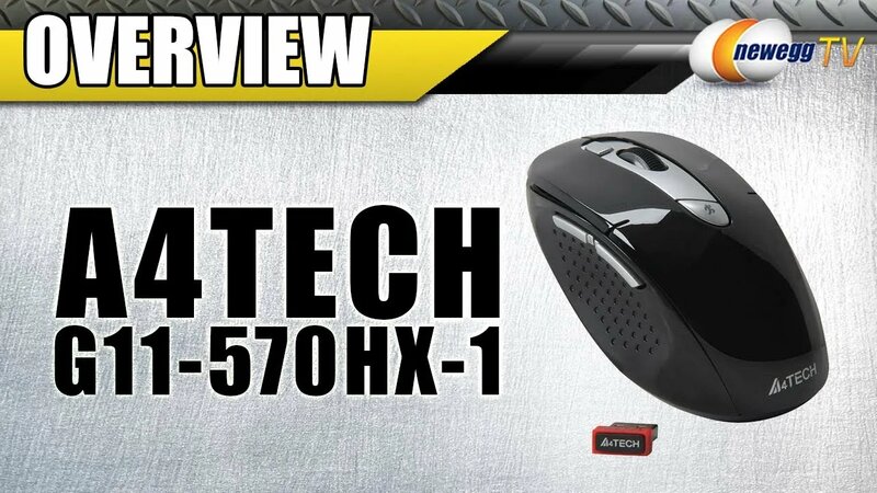 A4Tech G11-570hx-1 Black 7 Buttons 1 x Wheel USB RF Wireless 2000 dpi ...