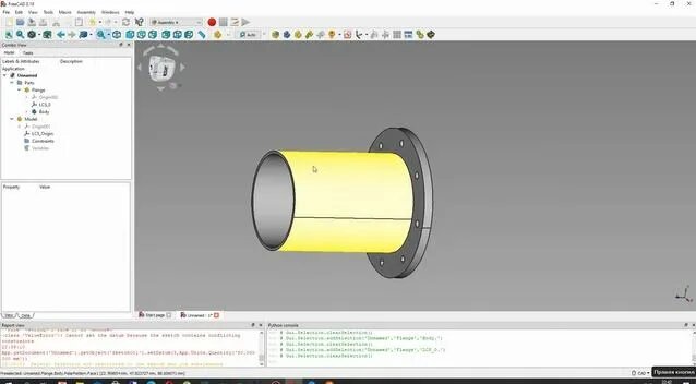FreeCAD Tutorial | Using Assembly 4 and Fasteners Workbenches for Pipe ...