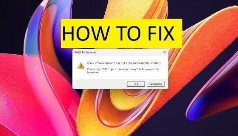 HOW TO FIX Error gta 5 installation path has not been automatically ...