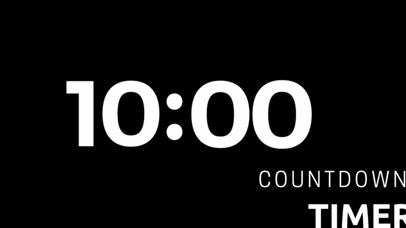 10 Minute Timer - Simple / Minimalist Countdown Timer [Animated ...