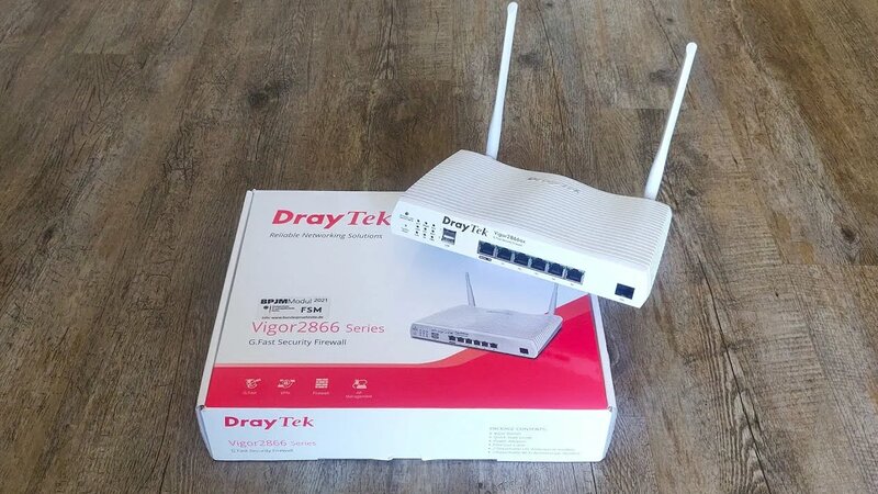 DrayTek Vigor2866ax Top-Tier DSL Router (G.fast/Vdsl2 35b/Adsl2+, WiFi ...