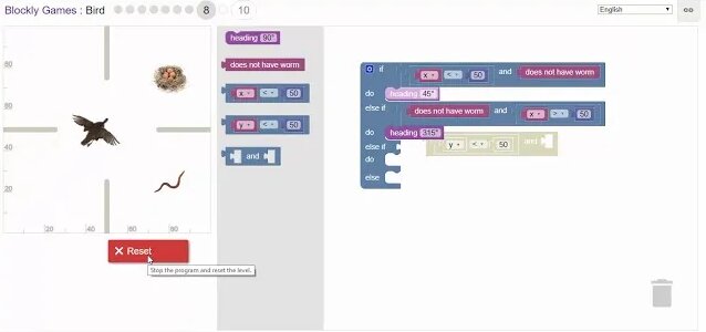 Blockly Games - Bird - Level 8 - Смотреть онлайн в поиске Яндекса по Видео