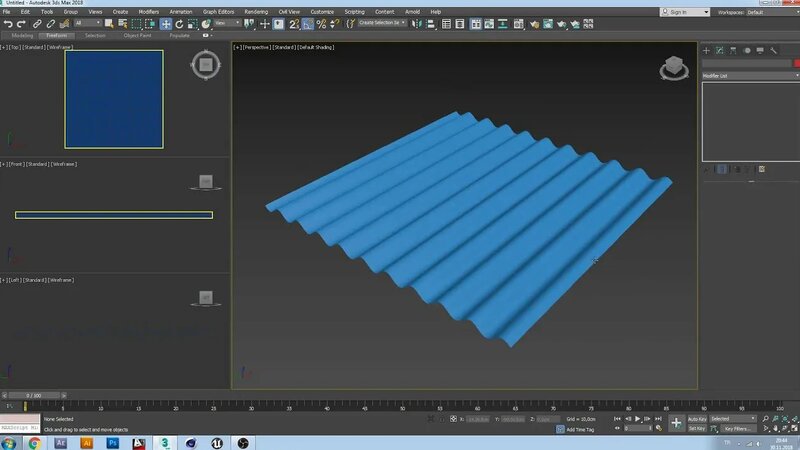 3Ds Max Modify List - Wave Modifier - Dalga Oluşturma (Türkçe) - Yandex ...