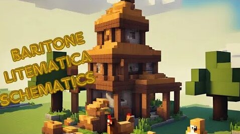 Minecraft Otomatik Build!! Baritone, Schematics ve Litematica bir arada ...