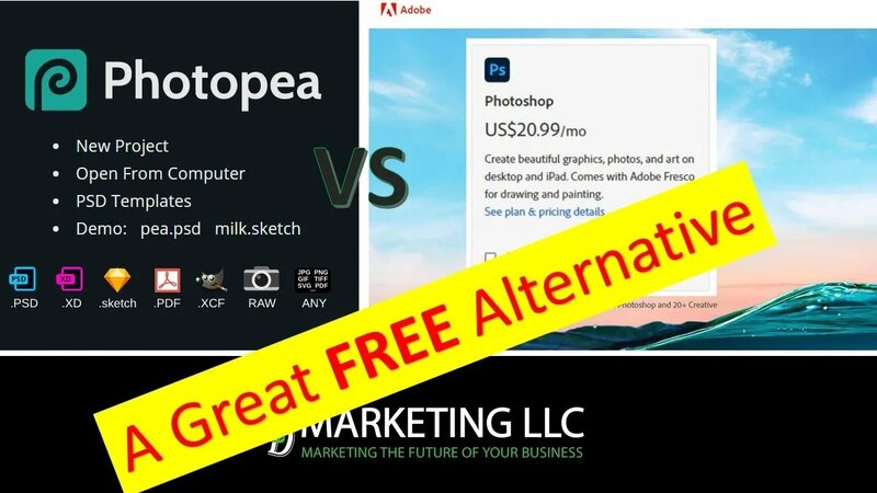 Free Alternative Photoshop VS Photopea - FREE Image Editing Software ...