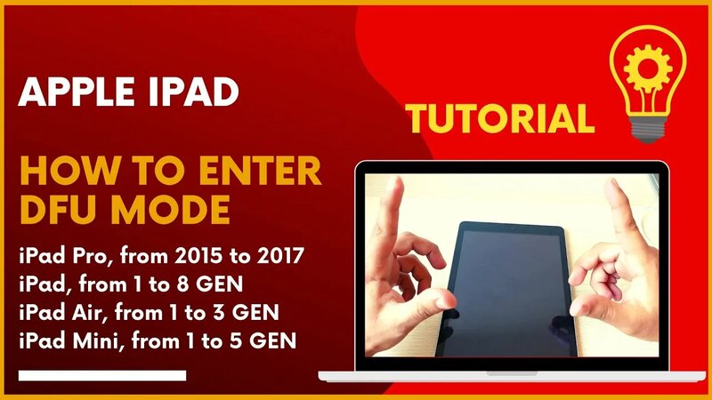 DFU Mode on iPad | How to enter into DFU Mode | iPad Pro Air Mini ...