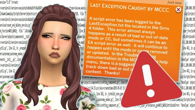 HOW TO FIX LAST Exception Errors IN THE SIMS 4 // Troubleshooting MC ...