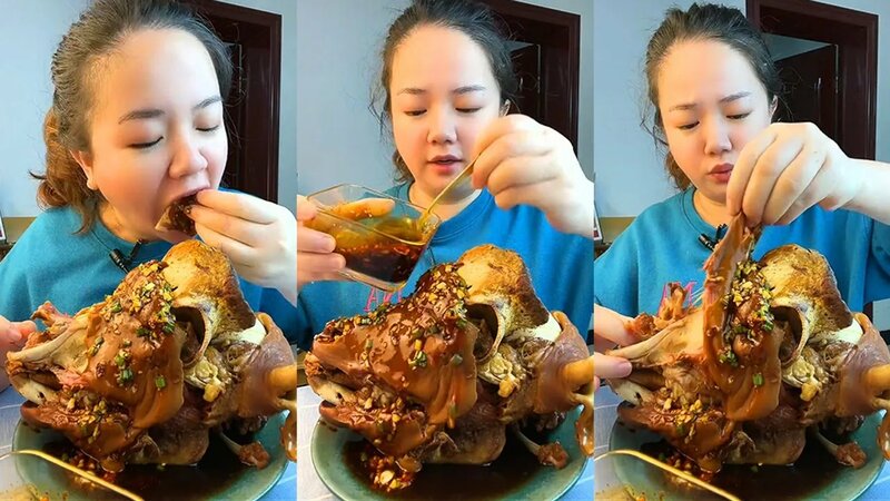 Asmr Mukbang | Sheep Head | Eating Show | Eng Sub | Goat Head ...