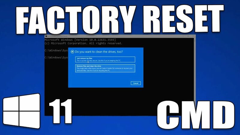 How to Factory Reset a Windows 11 PC Using Command Prompt[CMD] - Yandex ...