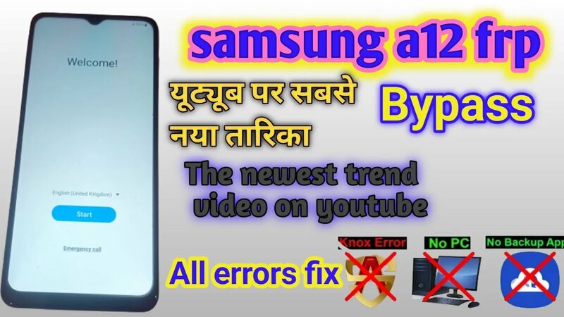 Samsung a12 frp bypass, SM - A127f Frp bypass Android 11,12 without PC ...