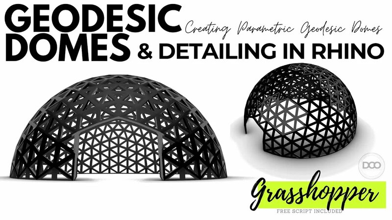 Rhinoceros 6 and Grasshopper Creating Parametric Geodesic Domes and ...
