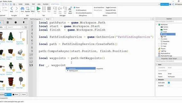Roblox Studio Tutorial: Pathfinding (Creating a Path) - Смотреть онлайн ...