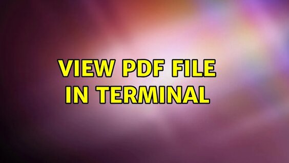 pdf viewer linux: 1 bin video Yandex'te bulundu
