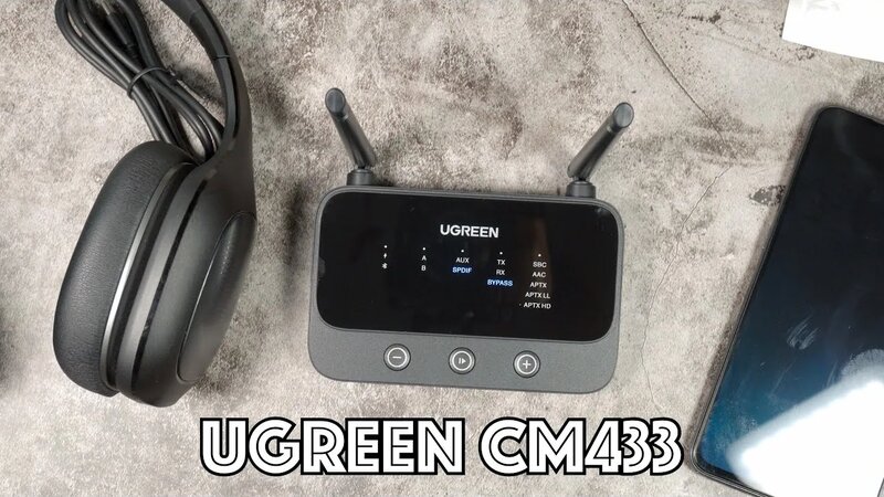 Ugreen Cm433 передатчик/приемник (AptX LL и AptX HD) - Смотреть онлайн ...