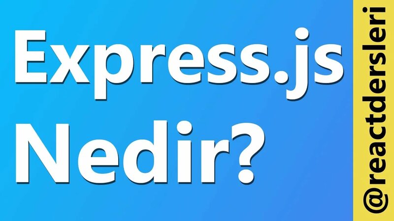 Express nedir? RESTful API Nasıl Oluşturulur? - Yandex Video aramada ...