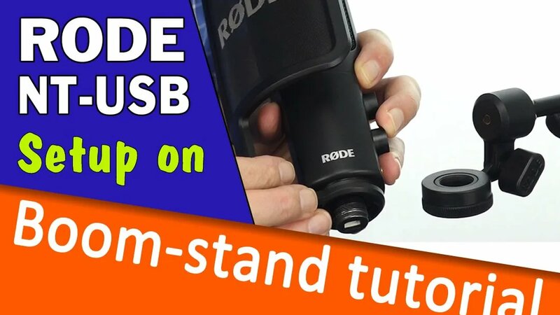 RODE NT-USB How to set up on a boom stand - Смотреть онлайн в поиске ...