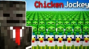 1,000,000 Chicken Jockey Уничтожили деревню! Grox Minecraft — Видео от ...