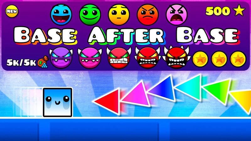 Base After Base Каждой Сложности в Geometry Dash 2.2 — Видео от Нелис ...