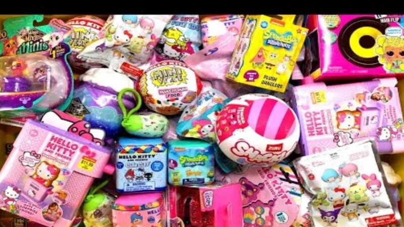 [Joys Noise] 51 Mystery Surprise TOYS Snackles ASMR Unboxing Mystery ...