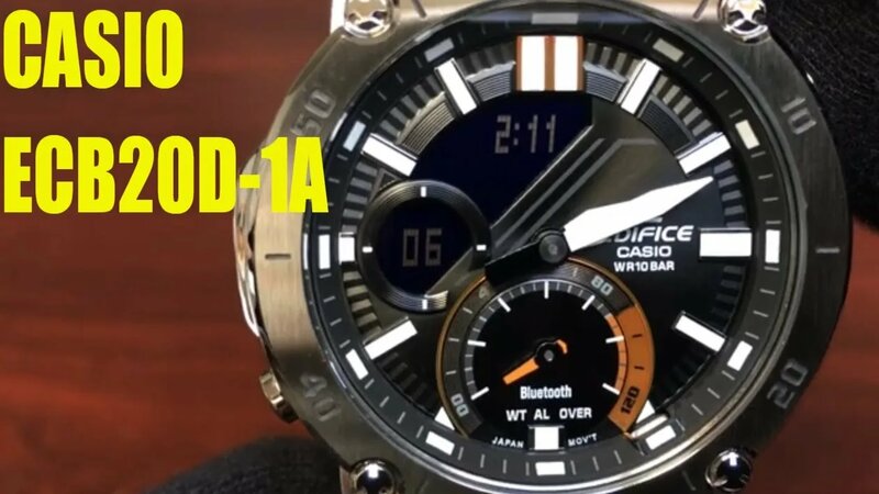 Casio Edifice Bluetooth Smarthphone-link Steel Watch ECB-20 Ecb20d-1A ...