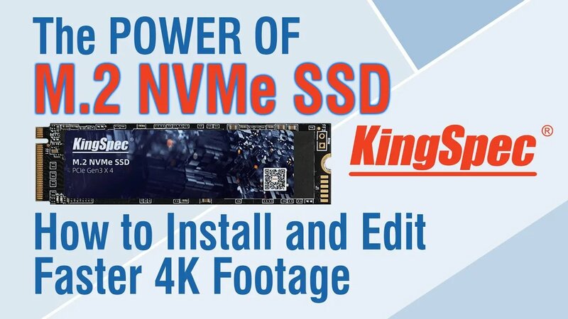 How to install M.2 NVMe SSD and edit faster 4K Footage. Introducing ...