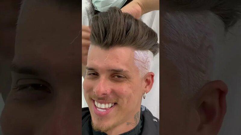 Saçin Yanlarina 3 İşlem Yaptik!!? (Kesim-BOYA-Çizim) & We cut and dyed ...